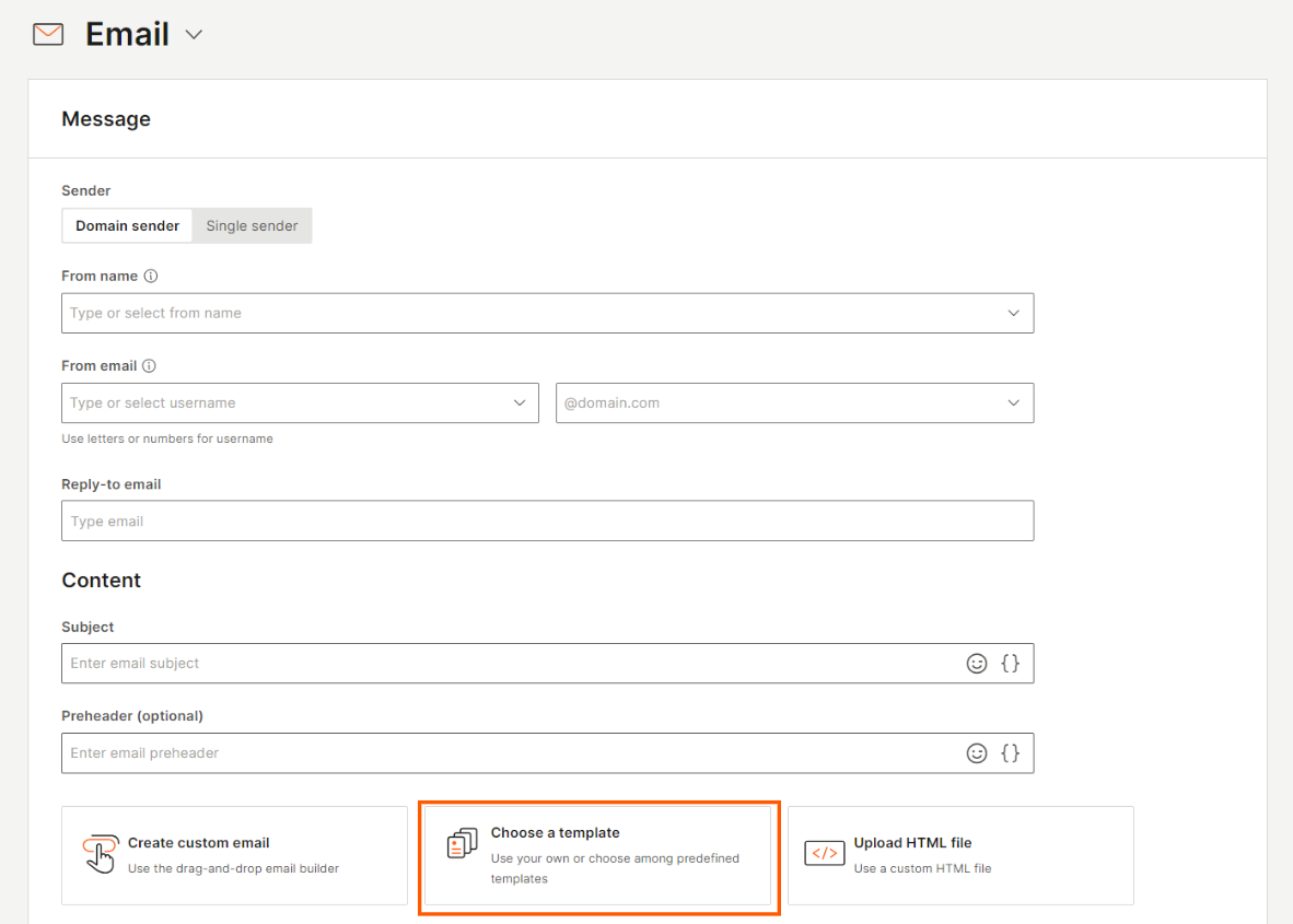 Using 2FA Email templates