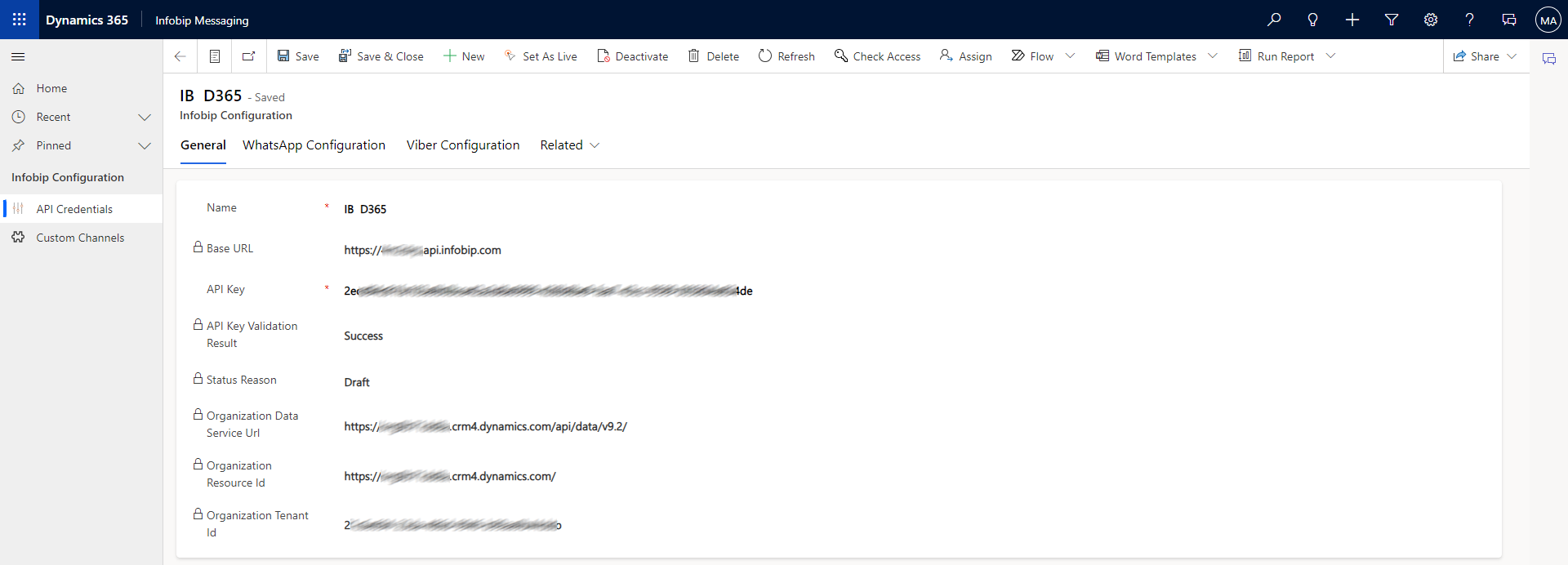 Microsoft Dynamics 365 Customer Insights messaging