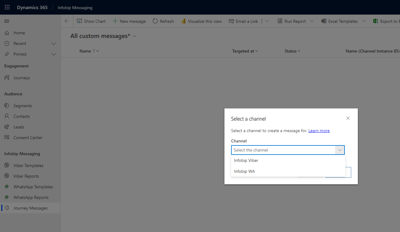 Microsoft Dynamics 365 Customer Insights messaging