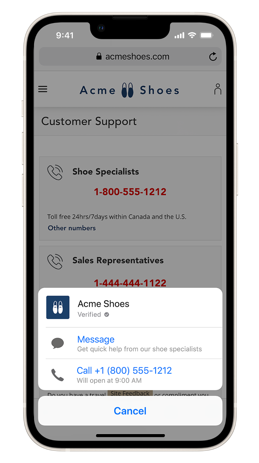 Apple Messages for Business