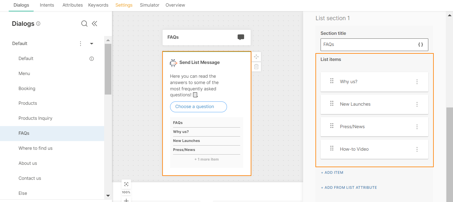 Create a Chatbot from a Template