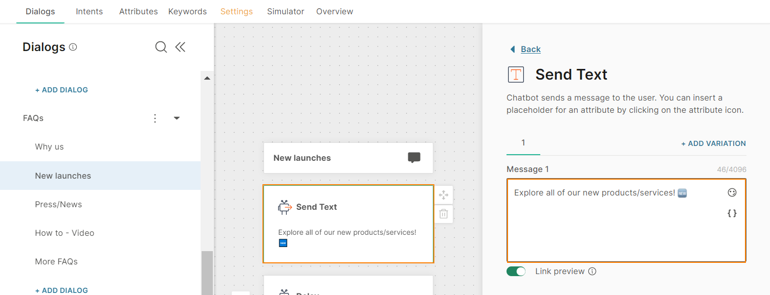 Create a Chatbot from a Template