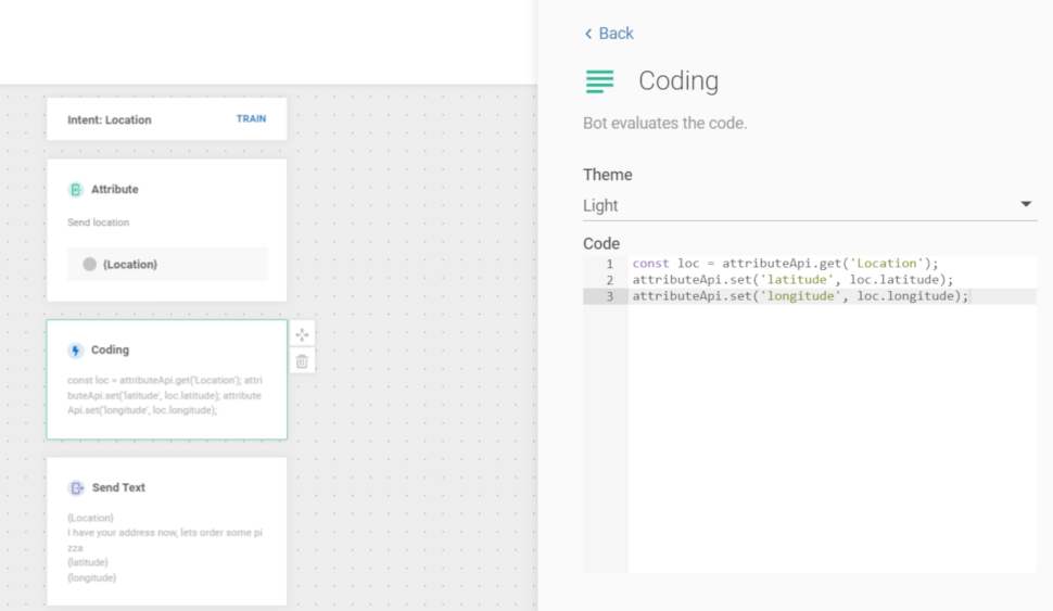 Code in Coding Element
