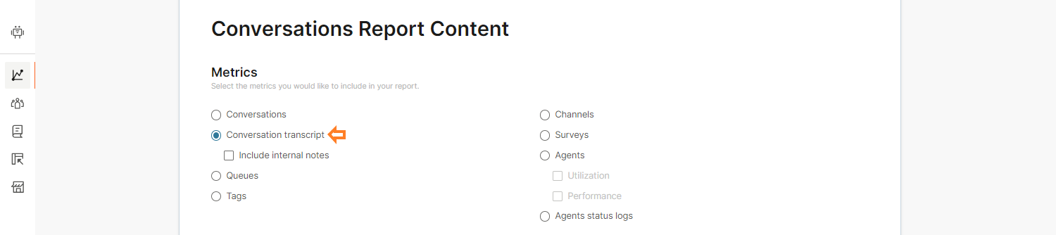 Conversations: Analytics