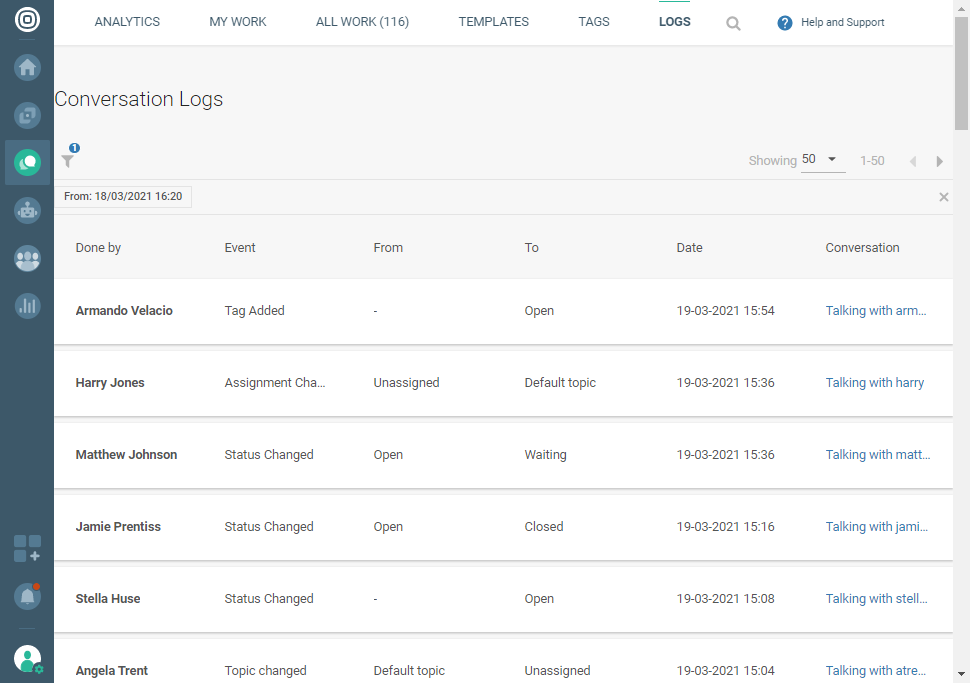 Get to Know Conversations