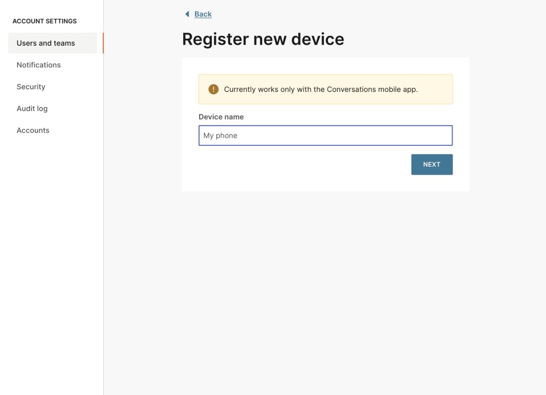 Get to Know Conversations