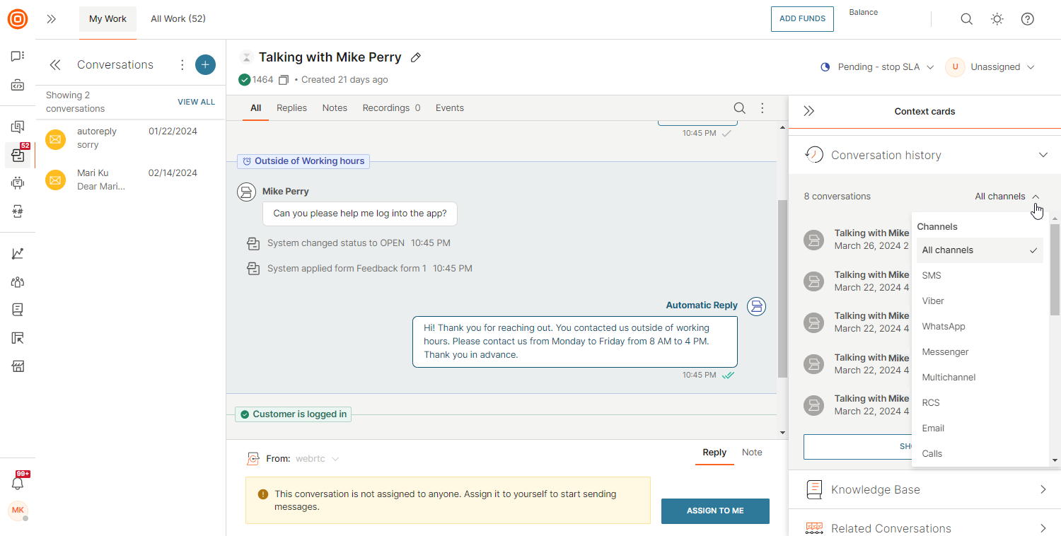 Conversations: Agent Guide