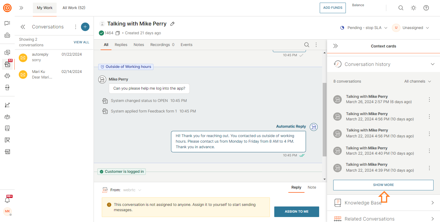 Conversations: Agent Guide
