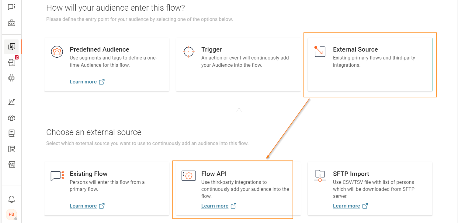 Entry points and exit