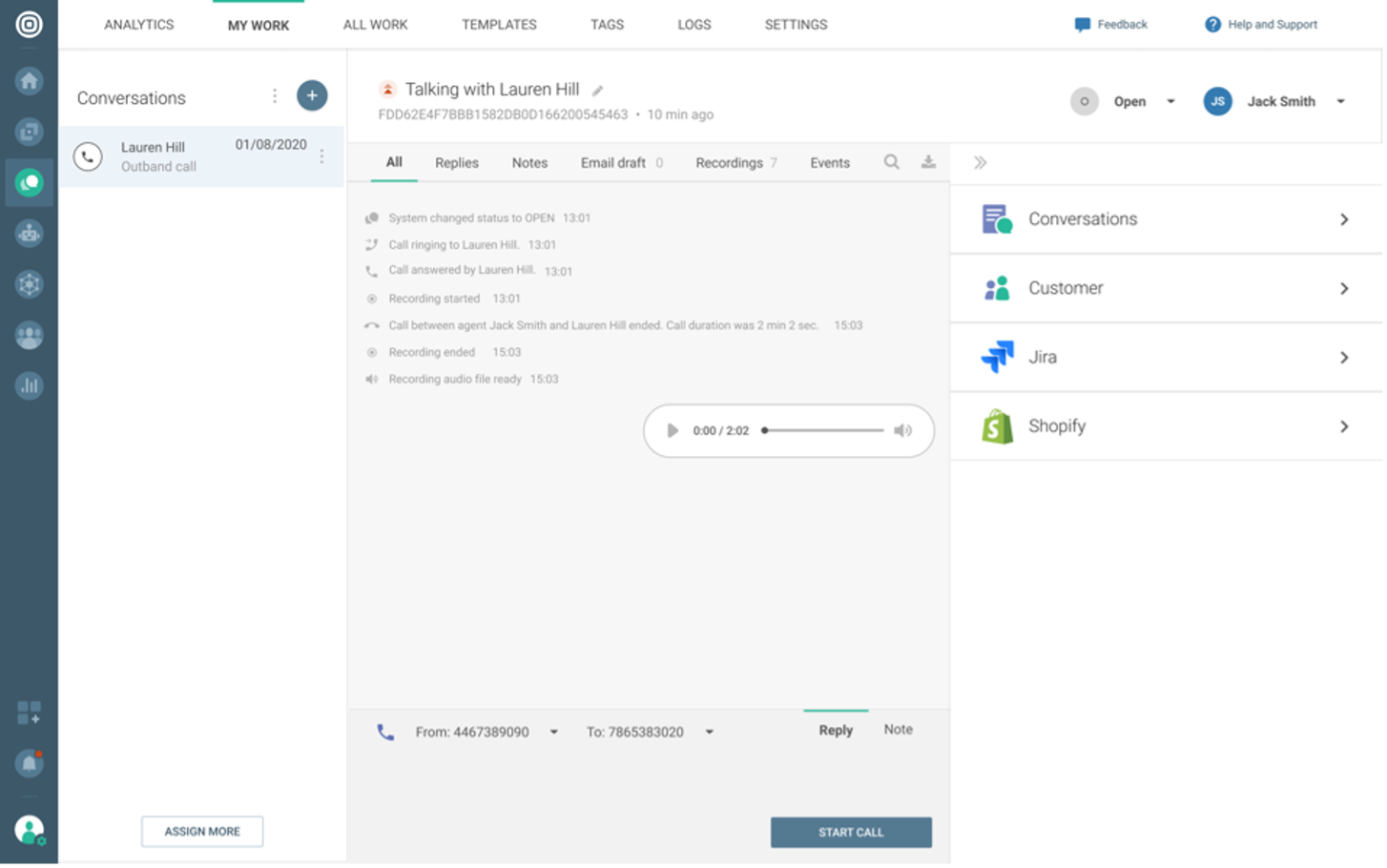 Conversations: Calls