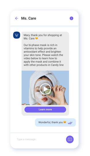 Message Types using Viber Business Messages