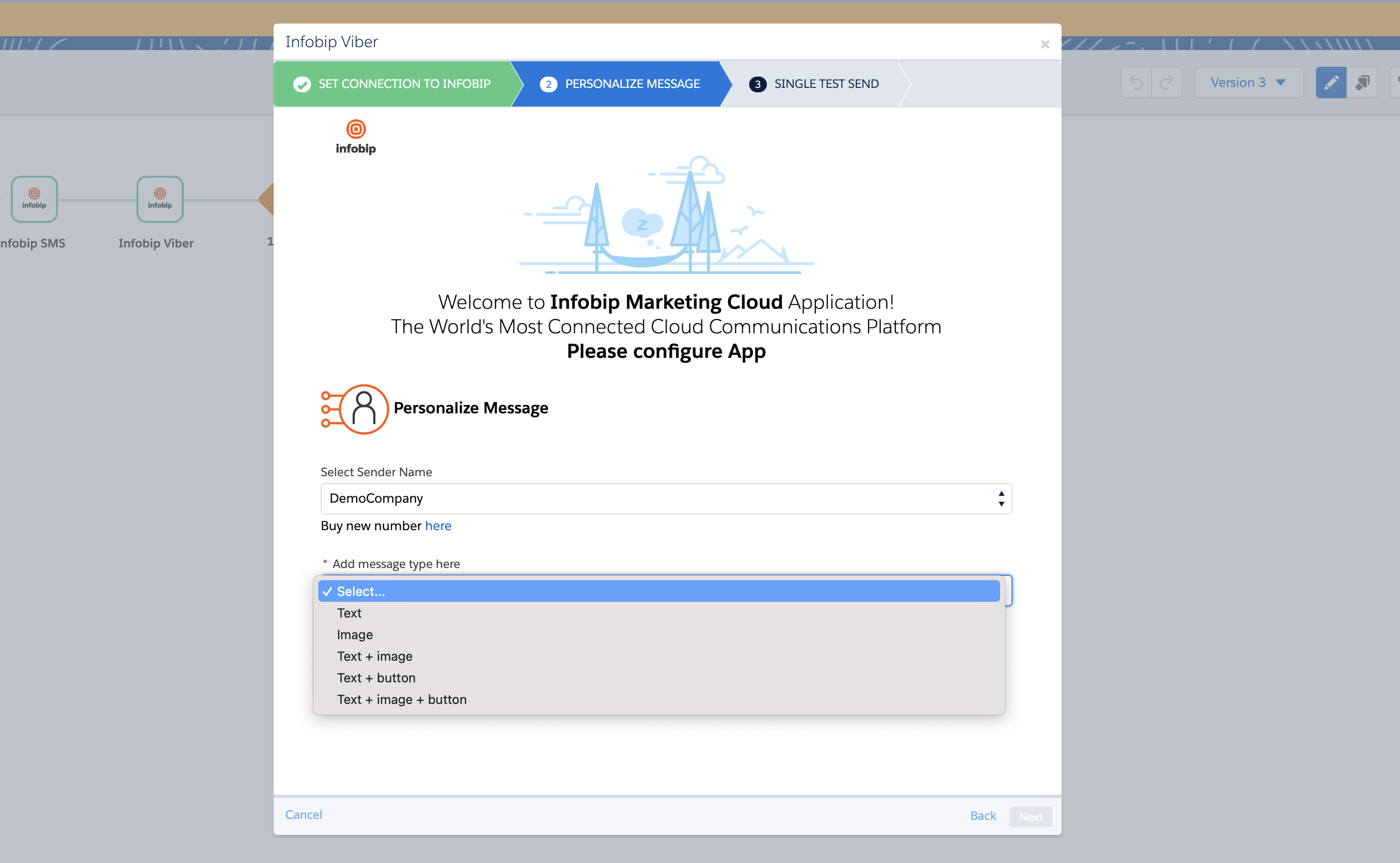 Salesforce Marketing Cloud messaging